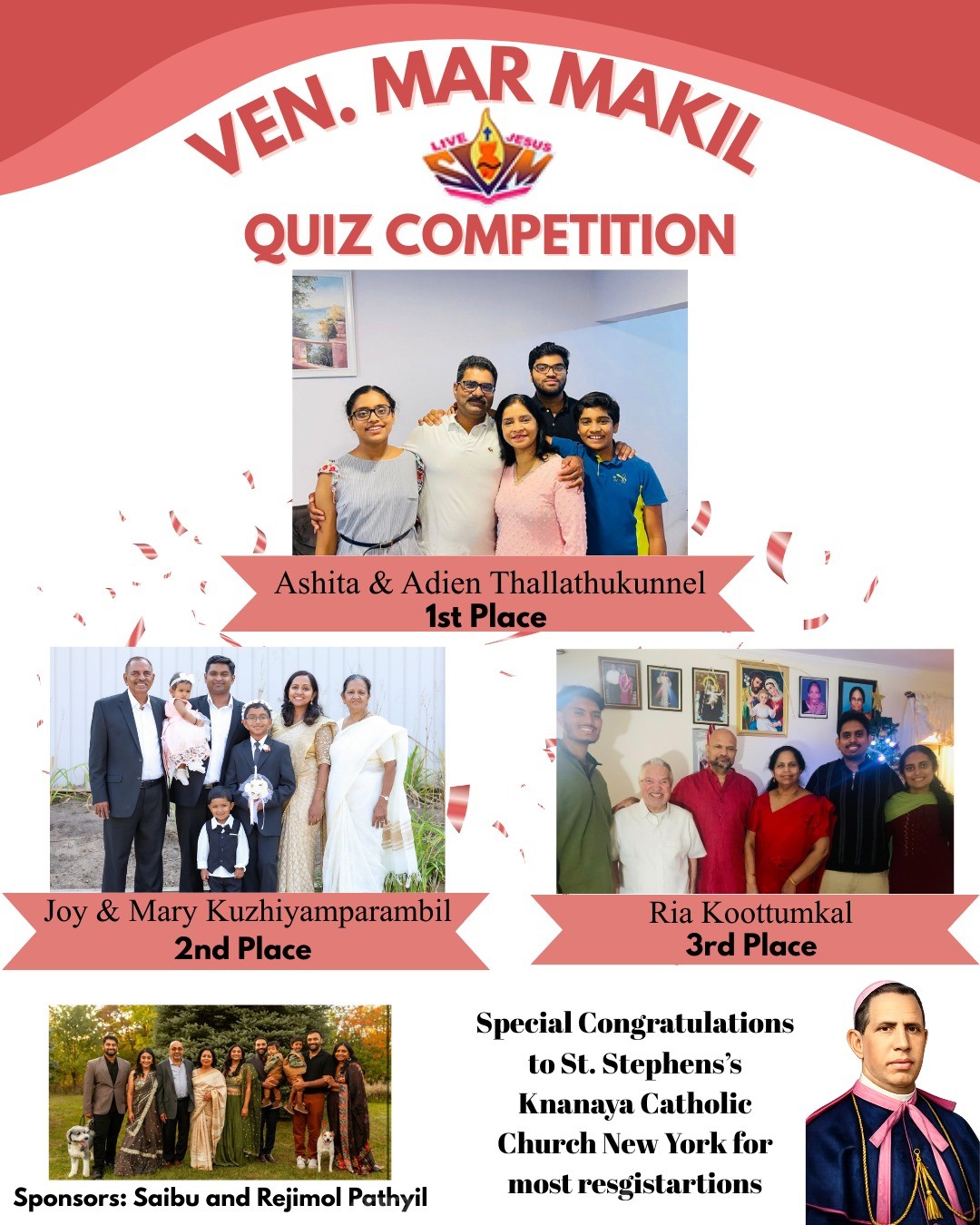 Blessed Mar Mathew Makil Quiz Competition Winners Announced - Apnades