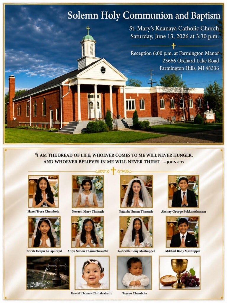 Solemn First Holy Communion and Baptism Celebrated at St. Mary's ...